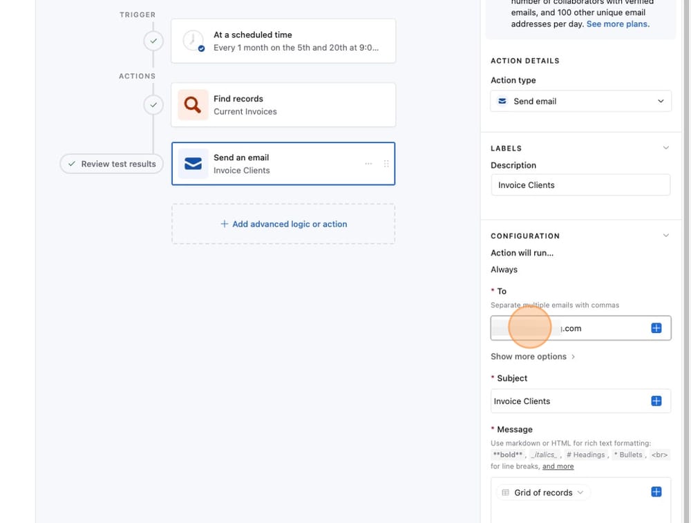 Send Email Reminders With Airtable Automations